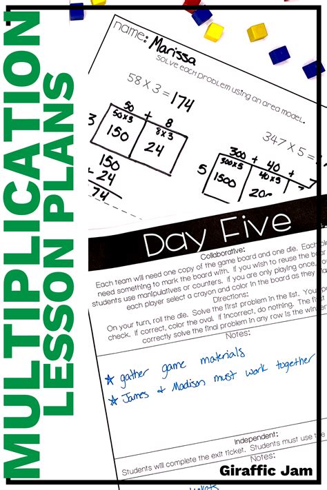 4th Grade Math Lesson Plans 4th Grade Math Fourth Grade Math Lesson Plans Multiplication