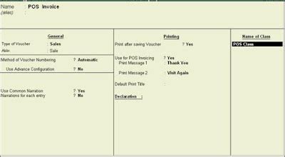 Lesson 36 How To Create POS Invoice Tally Knowledge