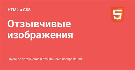 Отзывчивые изображения ⚡️ html и css с примерами кода