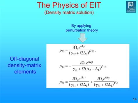 Electromagnetically Induced Transparencyeit Pptx Physics Science
