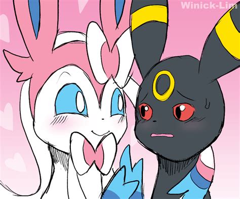 Pokemon Sylveon And Umbreon Kiss