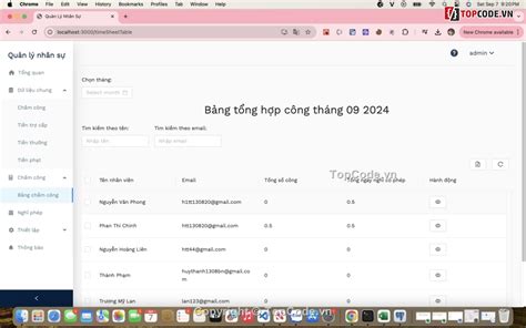 Quản Lý Nhân Sự Nodejs Mogoose Reactjs Sendmail
