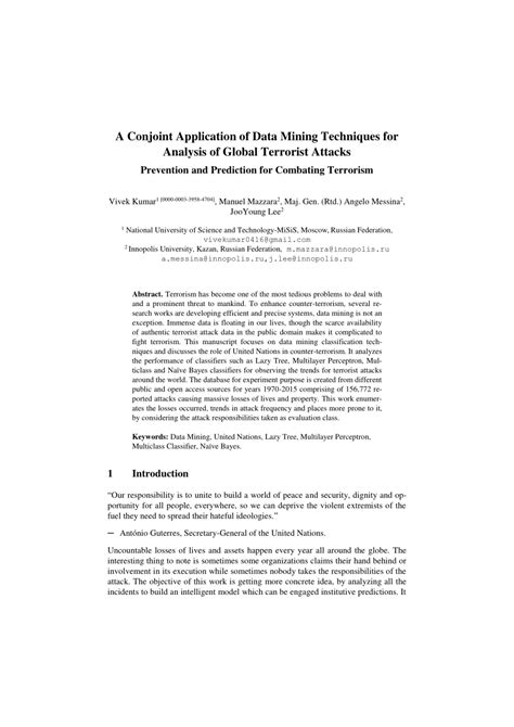 pdf a conjoint application of data mining techniques for analysis of
