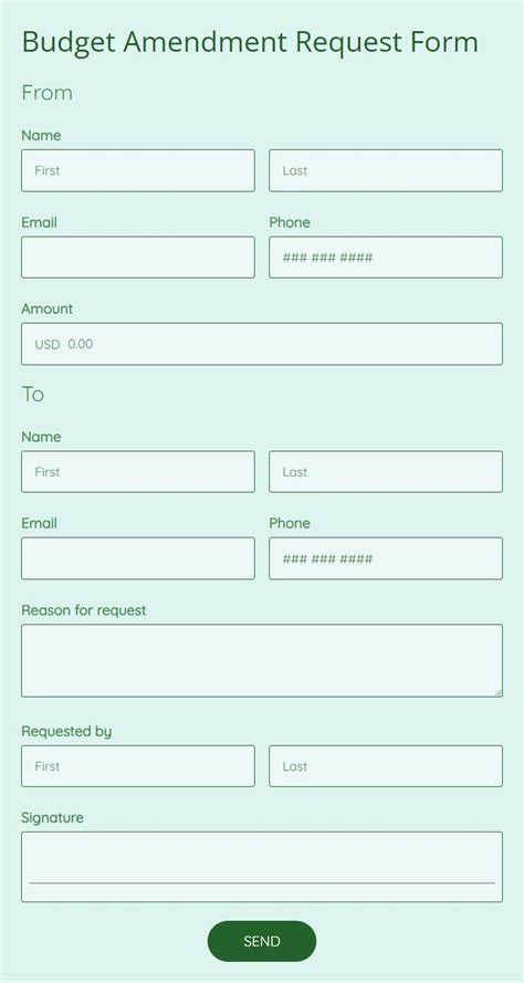Budget Amendment Template Free 12 Line Item Budget Form Samples Pdf