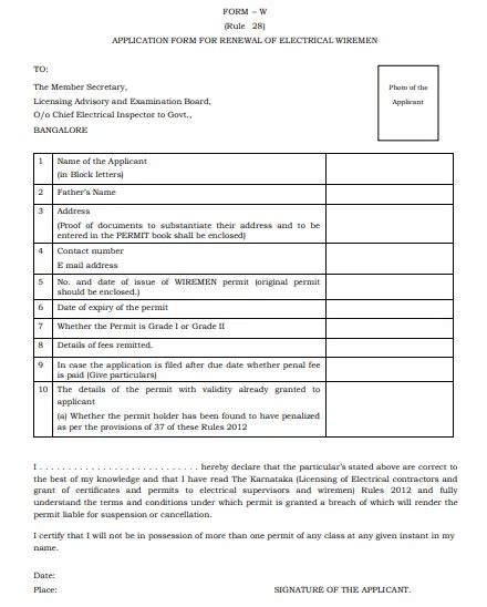 Wireman License In Karnataka Procedure Eligibility Renewal Grade 1