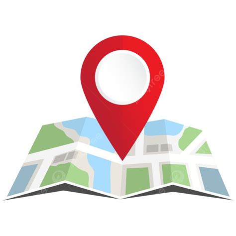Pin Location Icon With Folded Map Pin Location Icon Map Png And