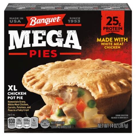 Banquet Mega Pies Xl Chicken Pot Pie Frozen Meal 14 Oz Ralphs