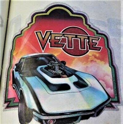 Vintage Chevrolet Vette Iron On T Shirt Transfer 1968 To Early 1970s