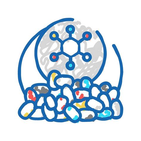 Polymers Chemical Industry Icon Doodle Illustration 62466673 Vector Art