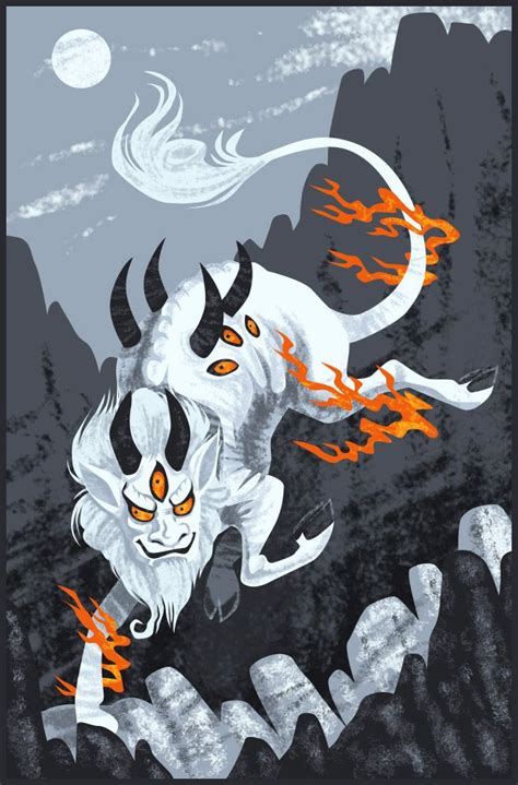 Bai Ze White Benevolence Chinese Myth A Bovine Like Creature With