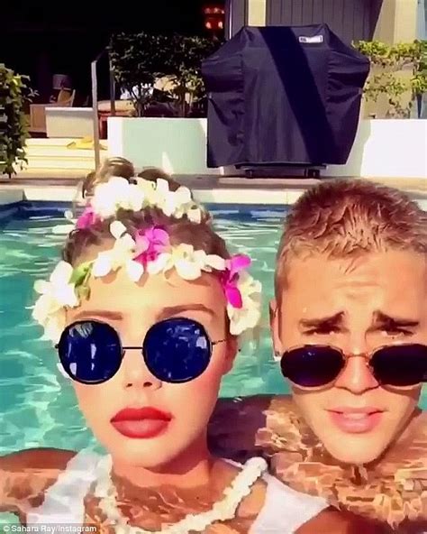 Justin Biebers Model Ex Fling Sahara Ray Looks Almost Unrecognisable