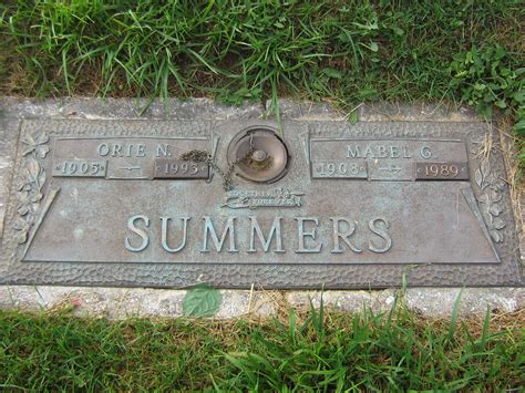 Orie Nathan Buck” Summers 1905 1993 Monumento Find A Grave
