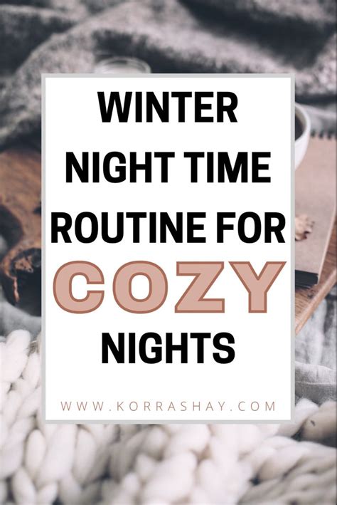 Winter Night Routine Artofit
