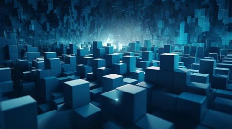 Premium Photo Cube Patterns Black Background Abstract Background