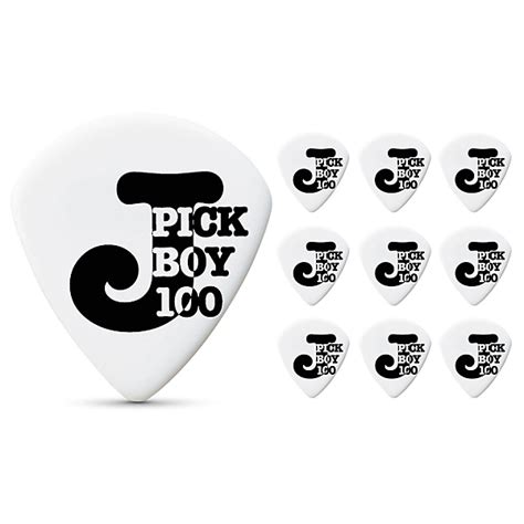 Pick Boy White Cellulose Jazz Guitar Picks 100 Mm 10 Pack Guitar Center