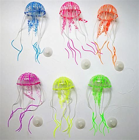 Медуза силиконовая 5 см JellyFish ZZ-MS5 - Дизайн аквариума - Zelena Zoo