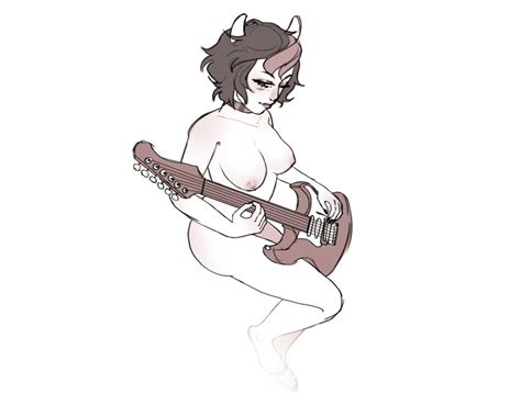 Rule 34 Ass Blush Breasts Choker Dark Hair Fantroll Guitar Homestuck