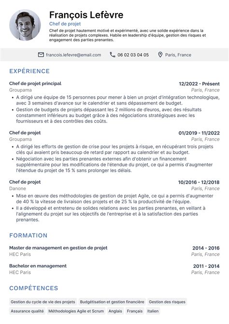 Créez Un Cv Licence Qui Vous Démarque Avec Cvenligne