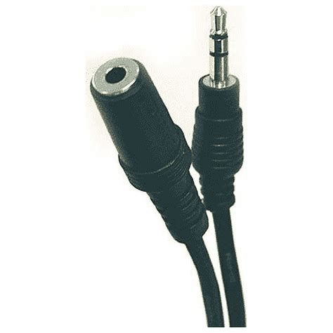 Bytecc Spc 12mf 3 5mm Stereo Speaker Extension Cable Male To Female Black Jacket Walmart