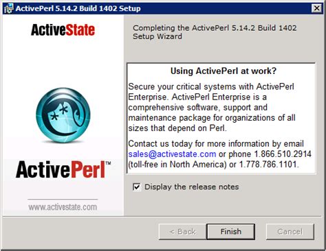 ActivePerl Setup Installation Complete The Dream Of Super Surplus Power