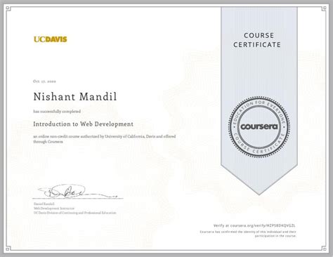 Nishant Mandil On Linkedin Coursera Lnct Bhopal Webdevelopment