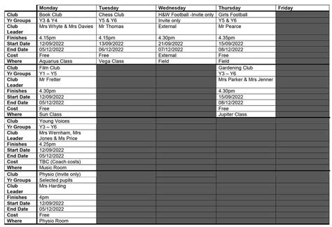Clubs Barncroft Primary School
