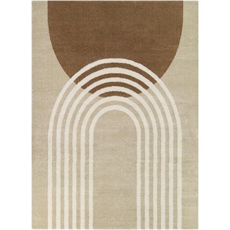 Balta Gateway Rust 5 Ft X 7 Ft Stripe Area Rug 3129351 The Home Depot