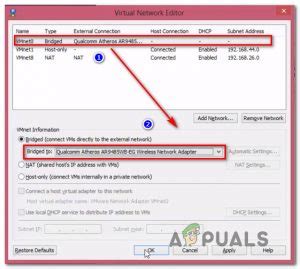 Fix VMware Bridged Network Not Working