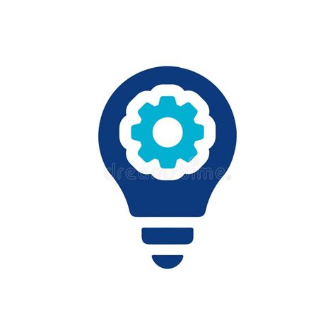 Light Bulb With Gear Icon Design Stock Vector Illustration Of Technology Icon 349738596