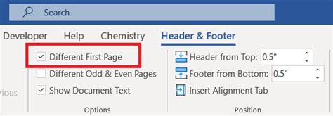 how to insert header only on first page of ms word document pickupbrain