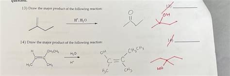 Solved 13) Draw the major product of the following reaction: | Chegg.com