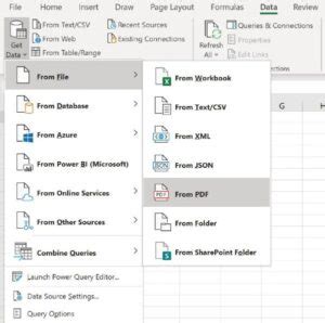 Use PDF Data Connector In Excel To Import PDF Data Into Spreadsheet