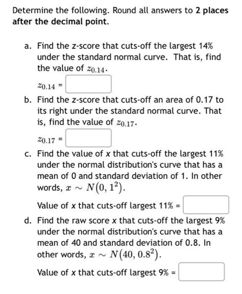 solved determine the following round all answers to 2