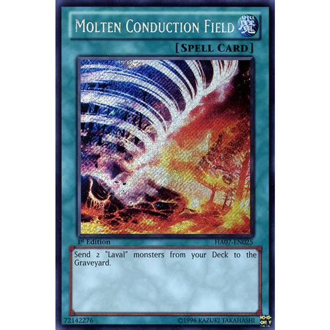 Molten Conduction Field Ha07 En025 Yu Gi Oh Card
