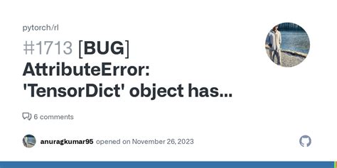 [bug] attributeerror tensordict object has no attribute get meta