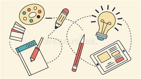 Creative Design Process Idea Development Design Thinking And Creative Workflow Vector Design