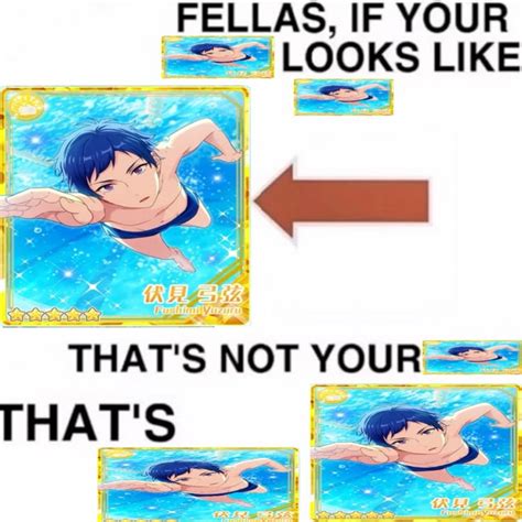 Yuzuru Fushimi Swimming I Have No Friends Ensemble Stars Swimming