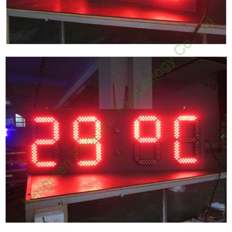 Led Clock Temperature Display High Temperature Led Humidity Temperature Segment Led Clock