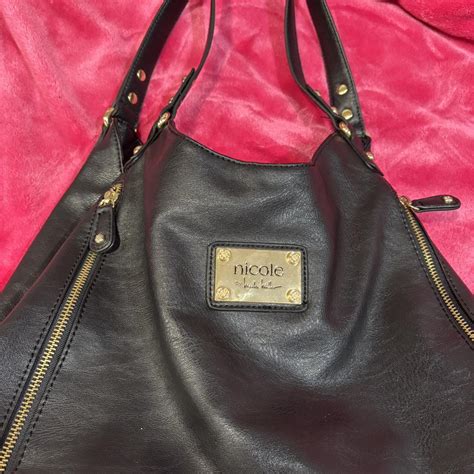 Black And Gold Nicole By Nicole Miller Purse Bough Depop