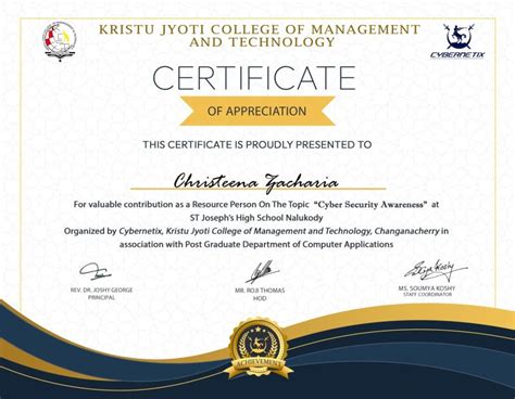 Cybersecurity Cyberworld Digitalfootprint Cyberattacks Awareness… Christeena Zacharia