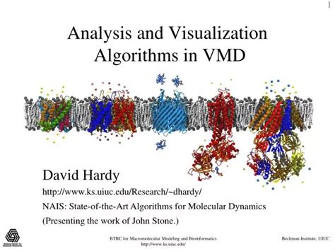 Ppt Analysis And Visualization Algorithms In Vmd Powerpoint