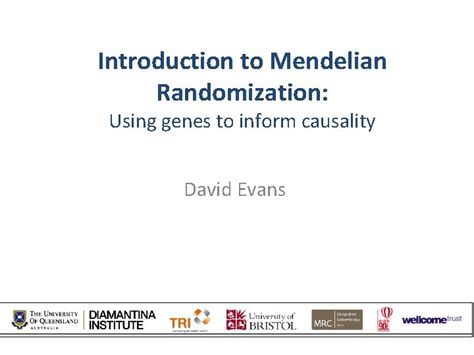 Introduction To Mendelian Randomization Using Genes To Inform