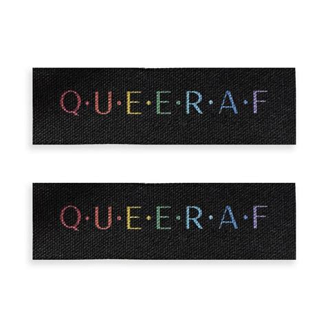 Queer Af Patch Fabric Sew On Patches Diy Handmade Lgbtiqa Fabric