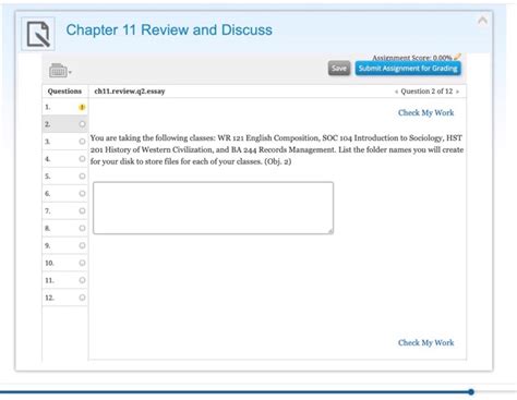 Solved Chapter 11 Review And Discuss Assignment Score 000