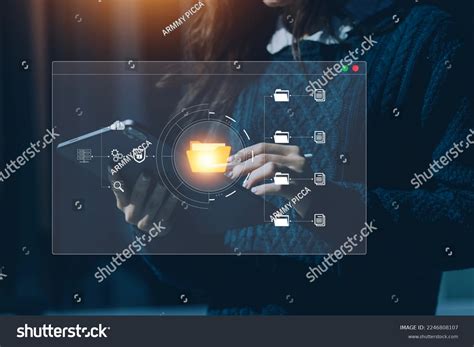Document Management System Concept Businessman Signs Stock Photo Shutterstock