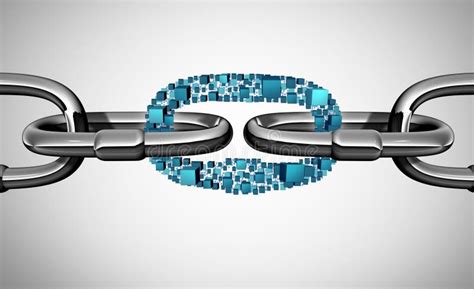 Blockchain Financial Technology Stock Illustration Illustration Of Computing Chain 117145566