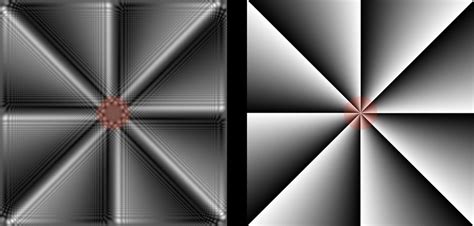 8 propagation simulation for l ´8 spiral cgh on the left and