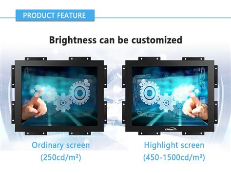Inch Frameless Touch Screen Monitor Industrial Grade