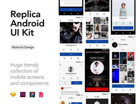 Replica Android UI Kit FigmaFiles