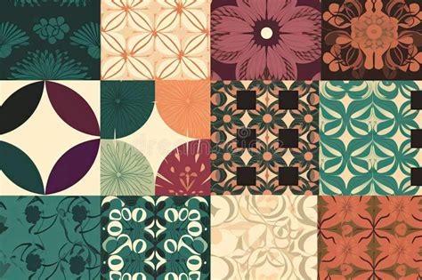 Free Vector Patterns With Geometric Figures Ai Generative Stock
